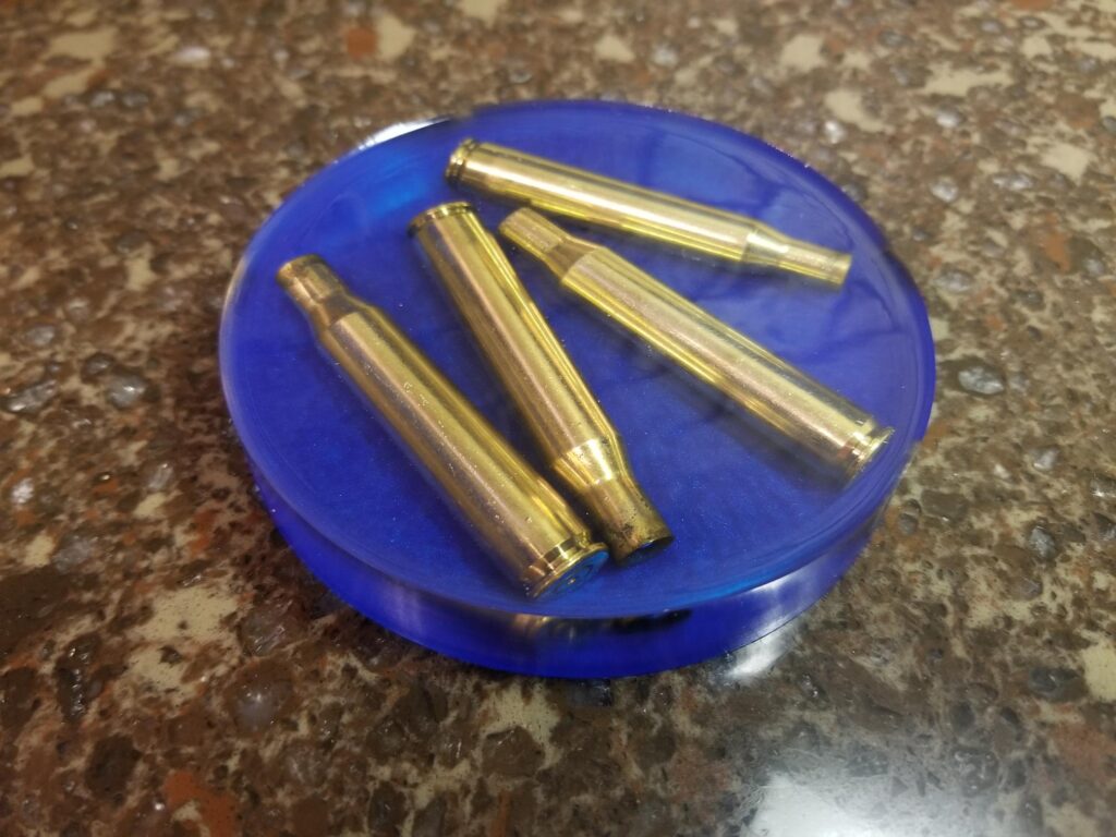 Bullet Casing Coasters - Epoxy Concepts | Custom Epoxy & Wood Projects ...