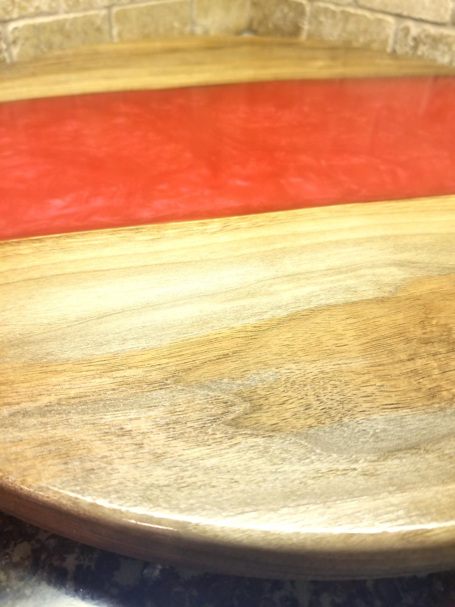 Red Lazy Susan - Epoxy Concepts