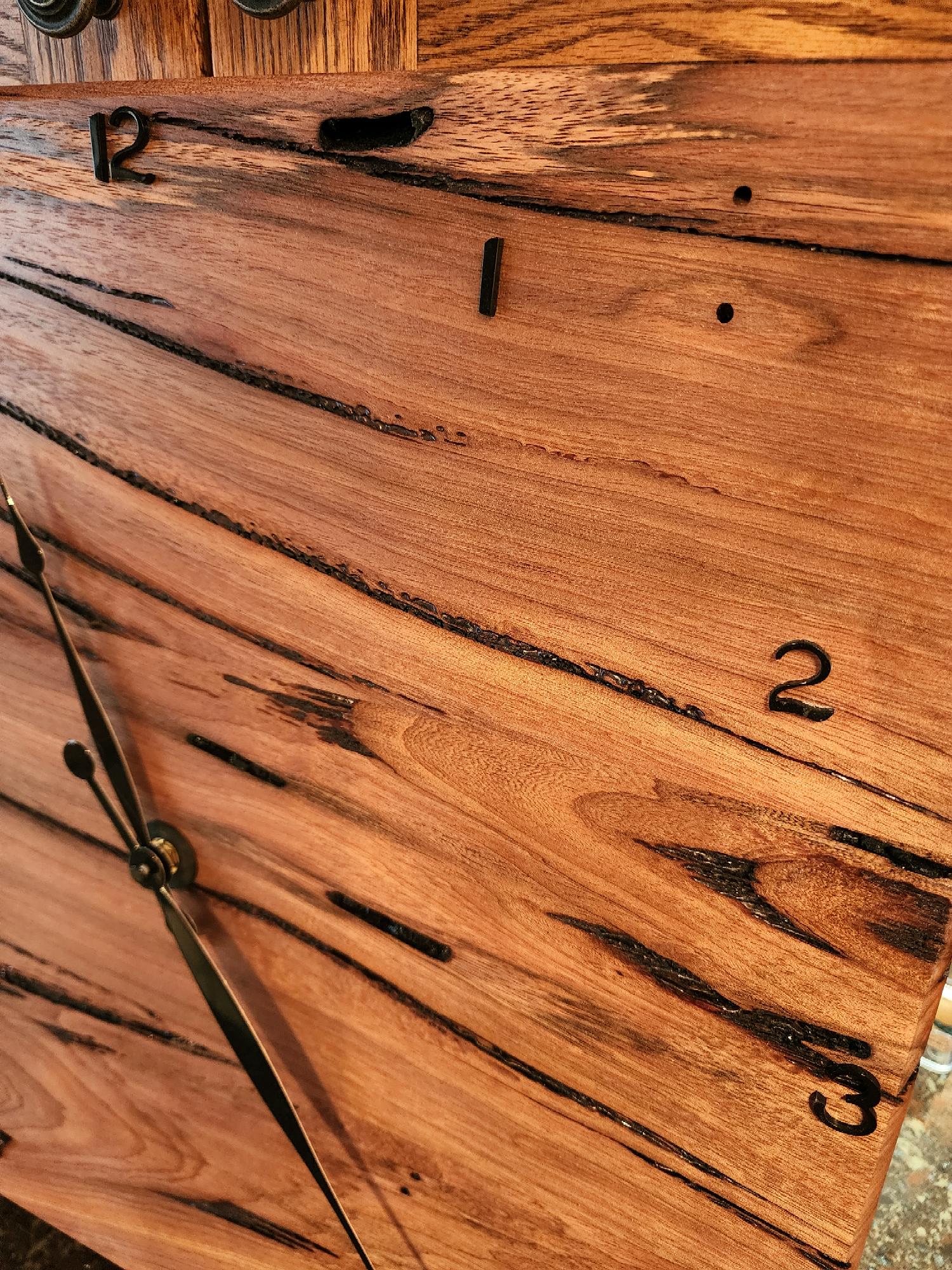 Medieval Walnut Wood Clock - Epoxy Concepts | Custom Epoxy & Wood ...